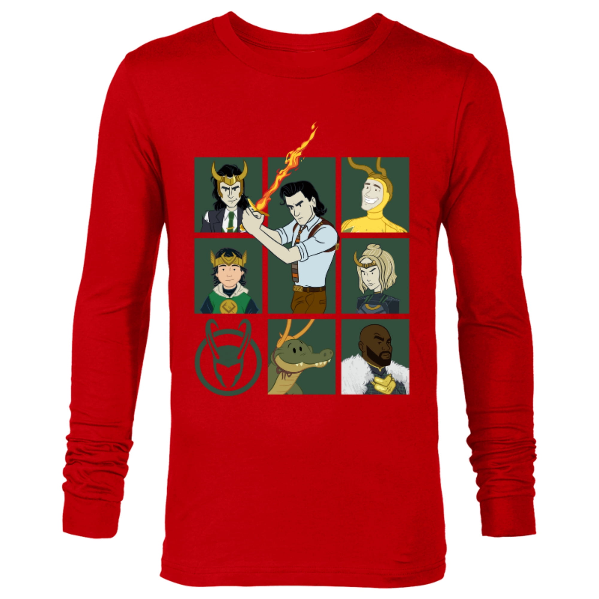 Marvel Loki Variants Alligator Loki Sylvie Character Grid - Long Sleeve ...