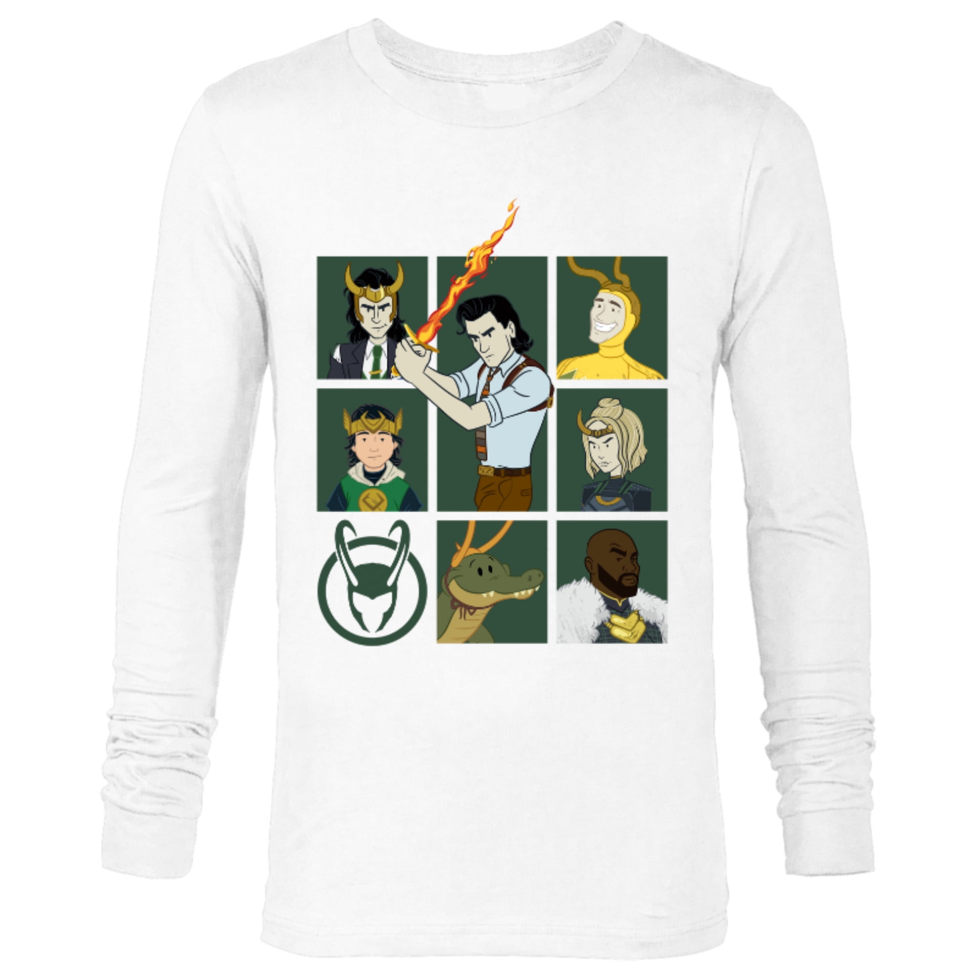 Marvel Loki Variants Alligator Loki Sylvie Character Grid - Long Sleeve ...