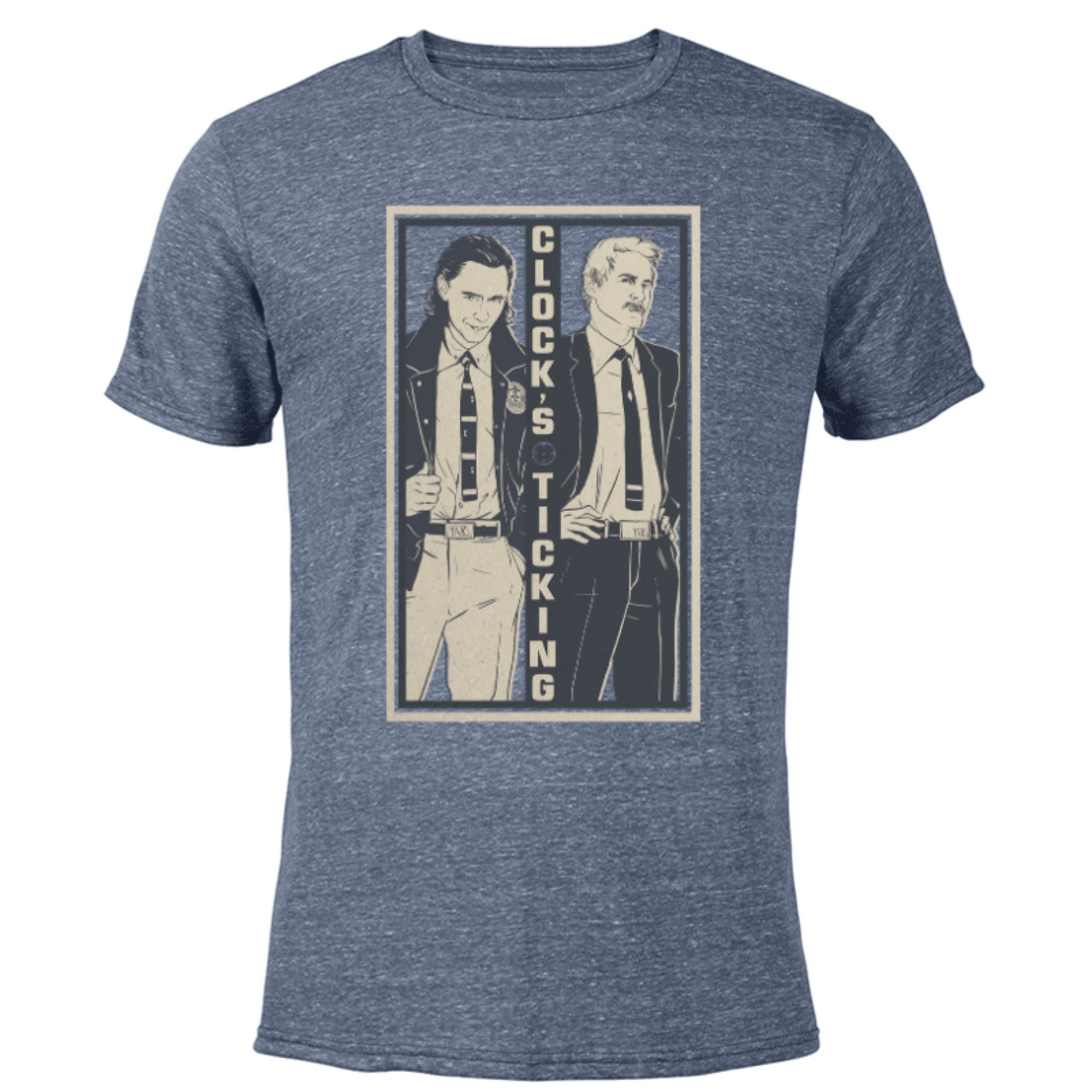 Marvel Loki and Mobius Clock's Ticking Retro Orange - Short Sleeve ...