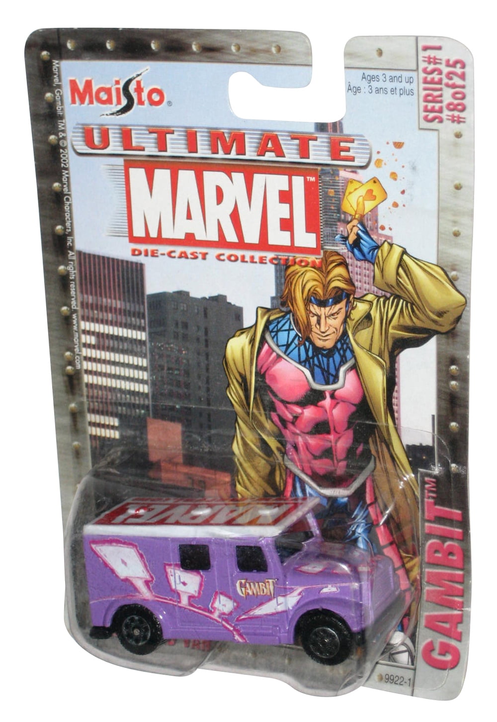 Marvel Maisto Ultimate Die-Cast Collection X-Men Gambit Armored Van Car ...