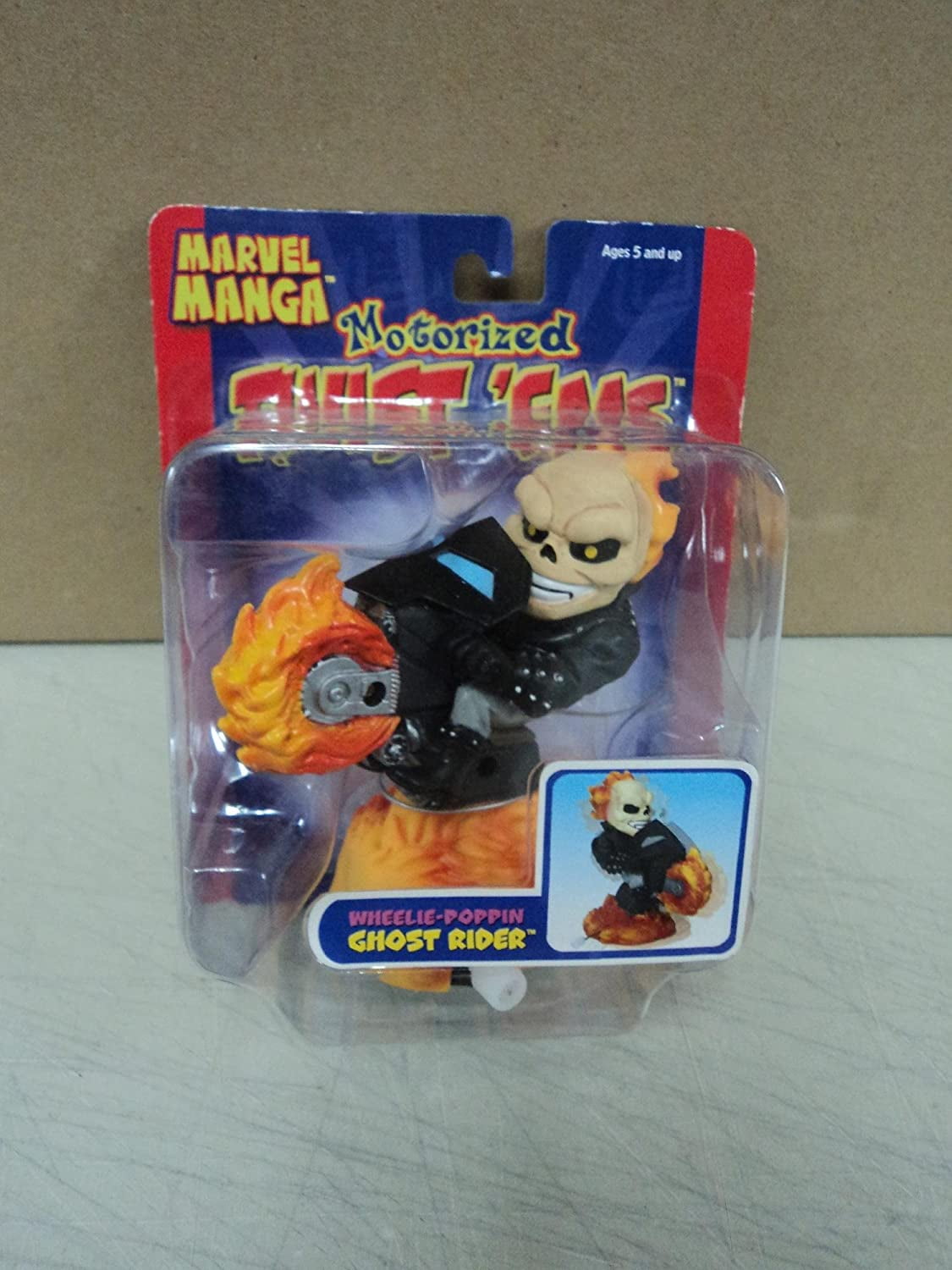 Marvel Manga Motorized Twist Ems Wheelie Poppin Ghost Rider Figure ...