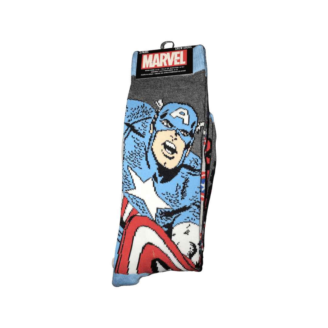 Marvel Marvel Captain America Crew Socks - Walmart.com