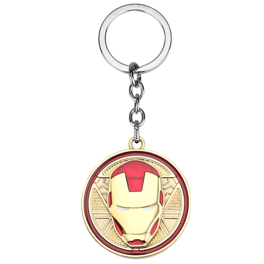 Marvel Mask Iron Man Keychain Spider-Man Bag Pendant Superhero Car ...