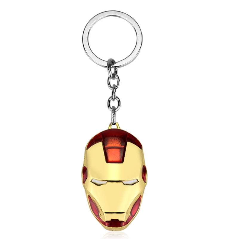 Marvel Mask Iron Man Keychain Spider-Man Bag Pendant Superhero Car Pendant - Walmart.com