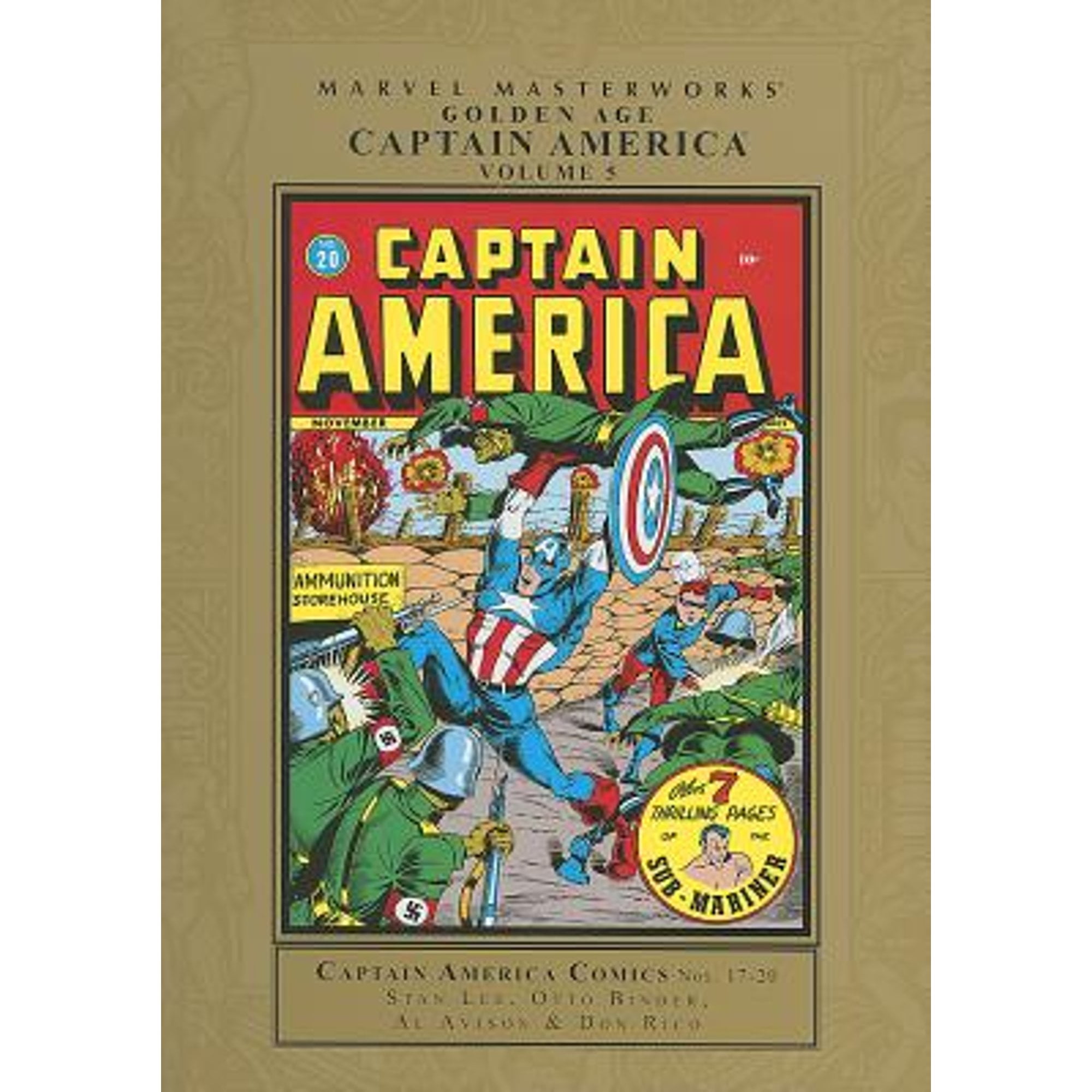 Pre-Owned Marvel Masterworks: Golden Age Captain America Volume 5 ...