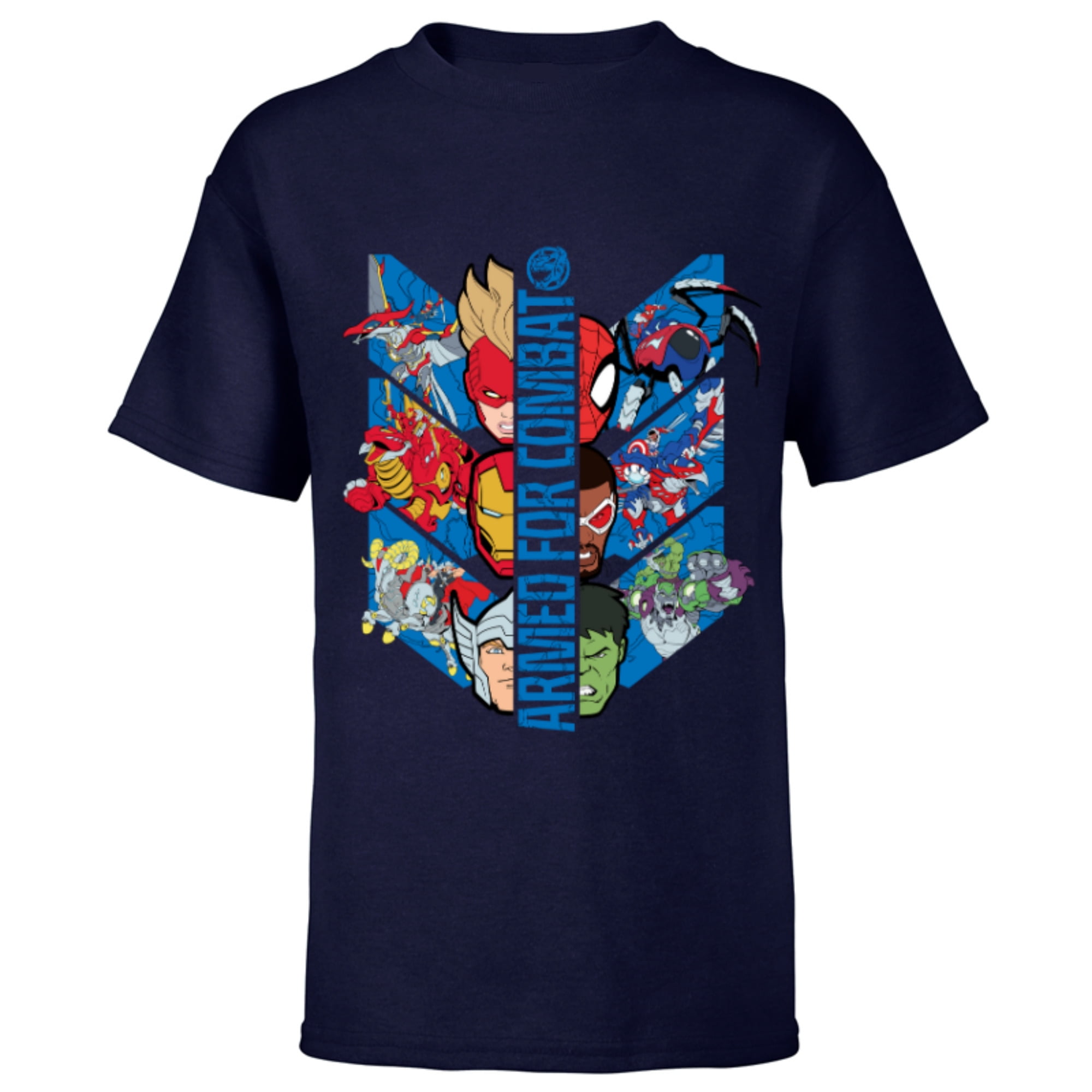 Marvel Mech Strike: Mechasaurs Avengers Armed for Combat - Short Sleeve ...