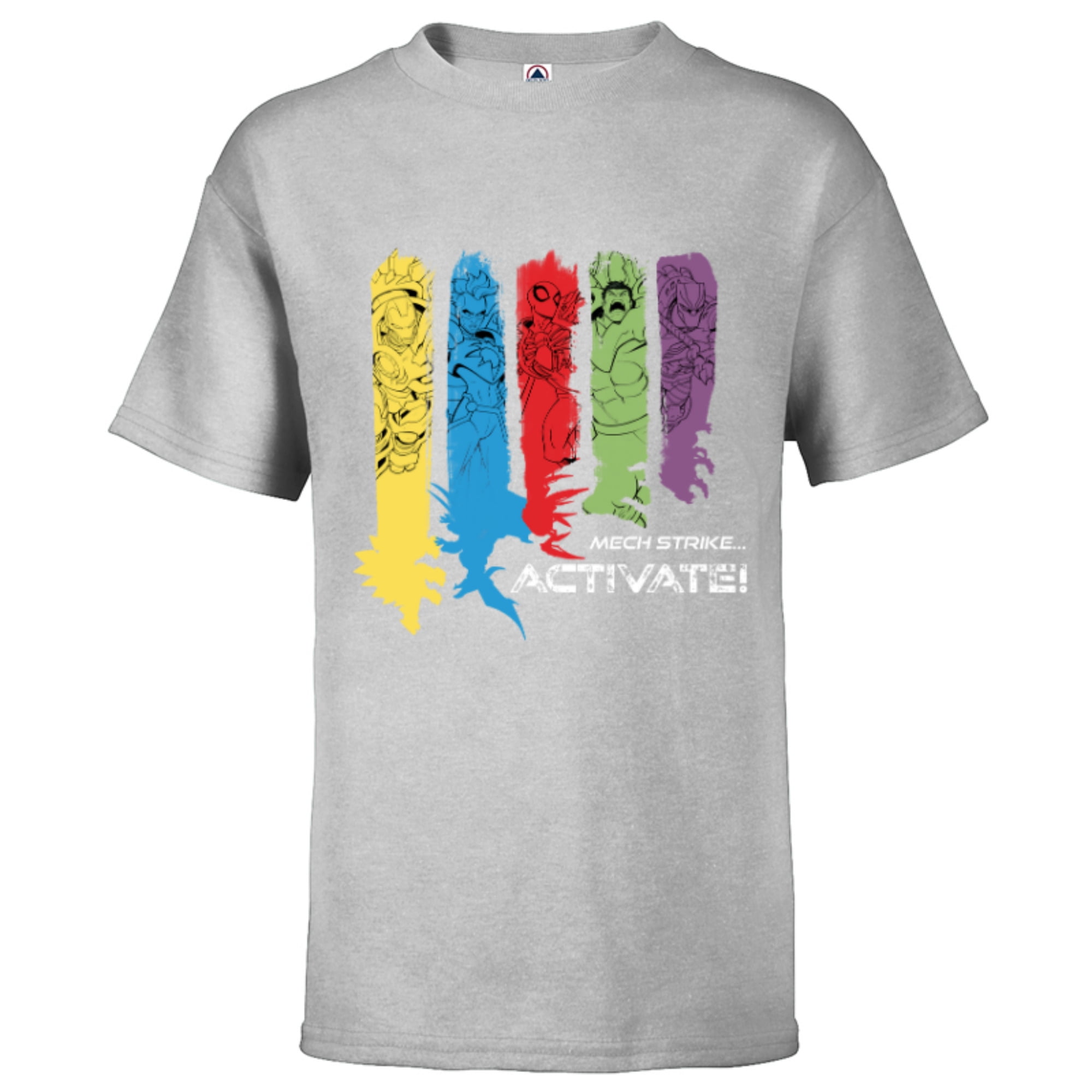 Marvel Mech Strike: Mechasaurs Avengers Armor Activate! - Short Sleeve T-Shirt for Kids ...