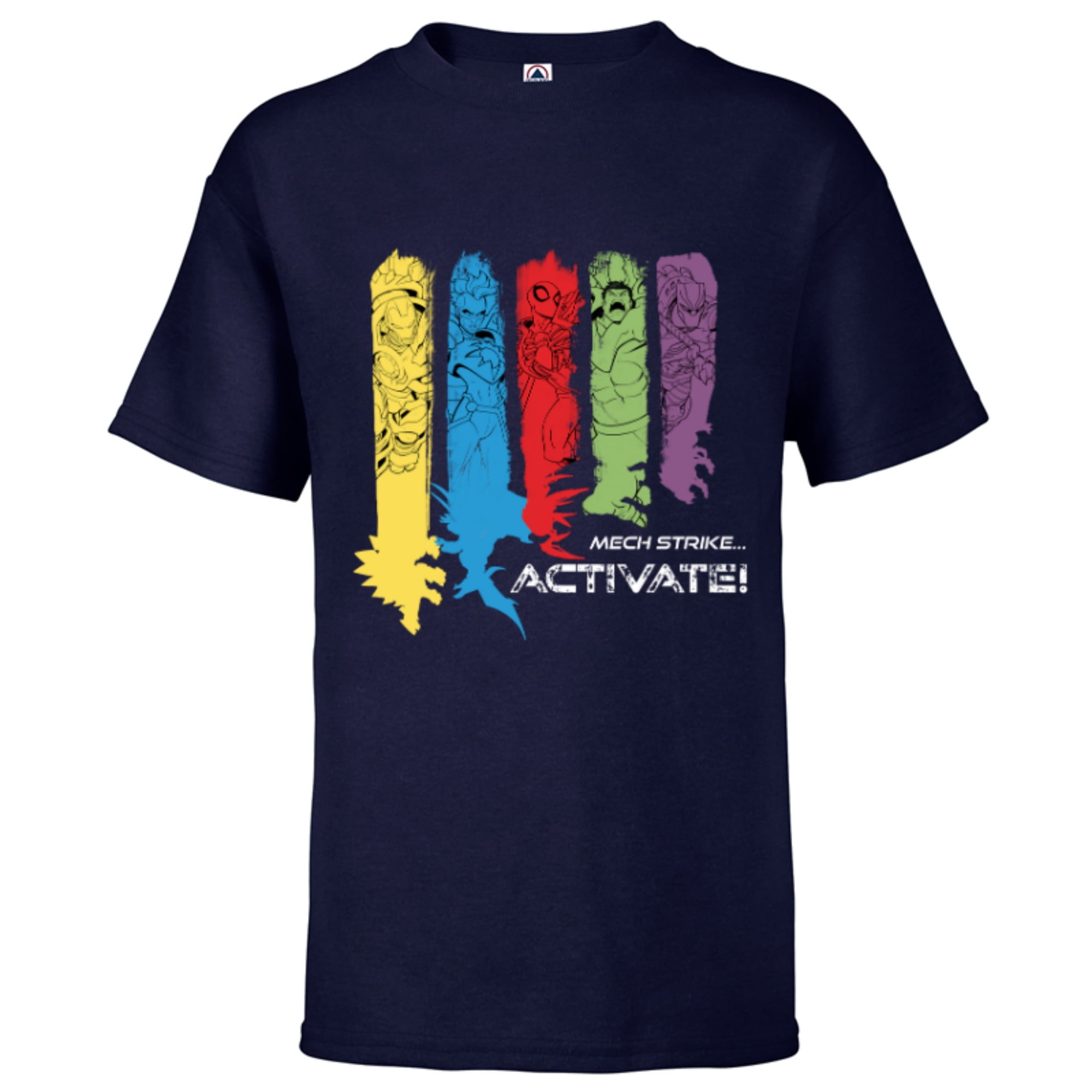 Marvel Mech Strike: Mechasaurs Avengers Armor Activate! - Short Sleeve T-Shirt for Kids ...