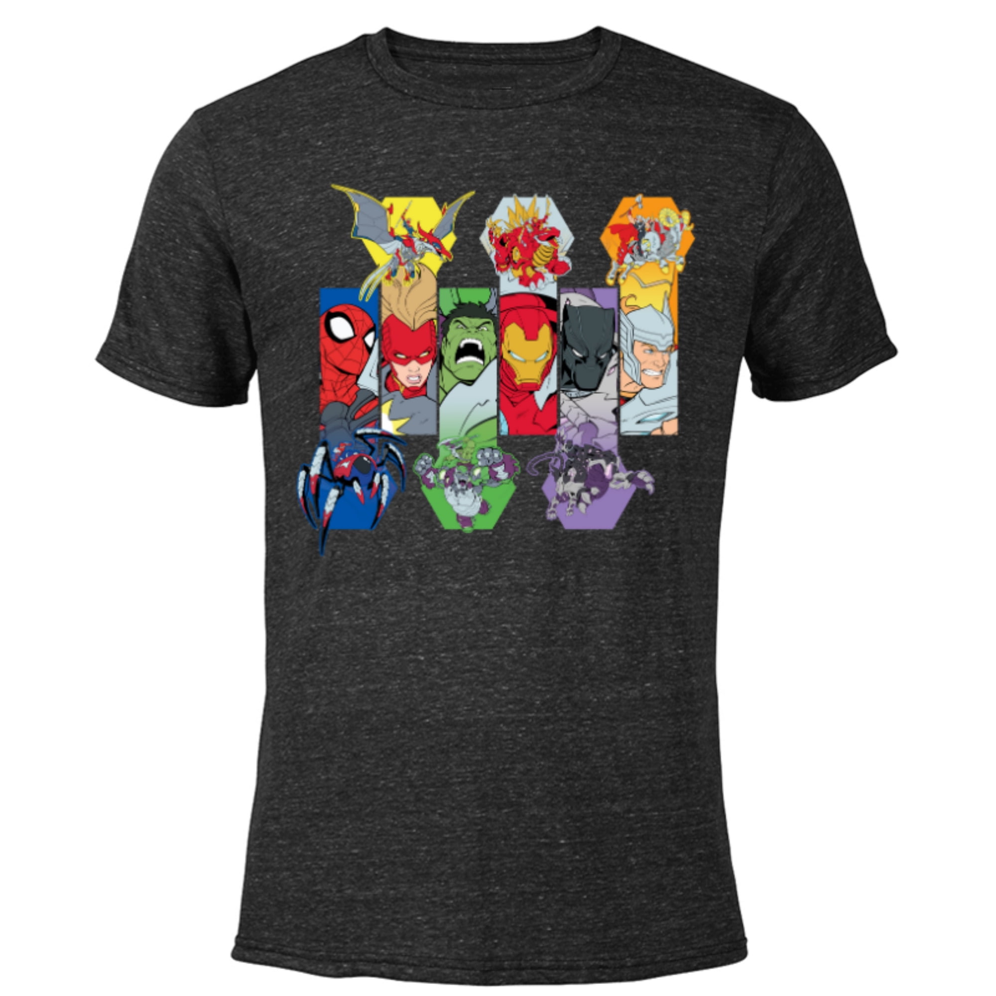 Marvel Mech Strike: Mechasaurs Avengers Heroes and Mechs - Short Sleeve ...
