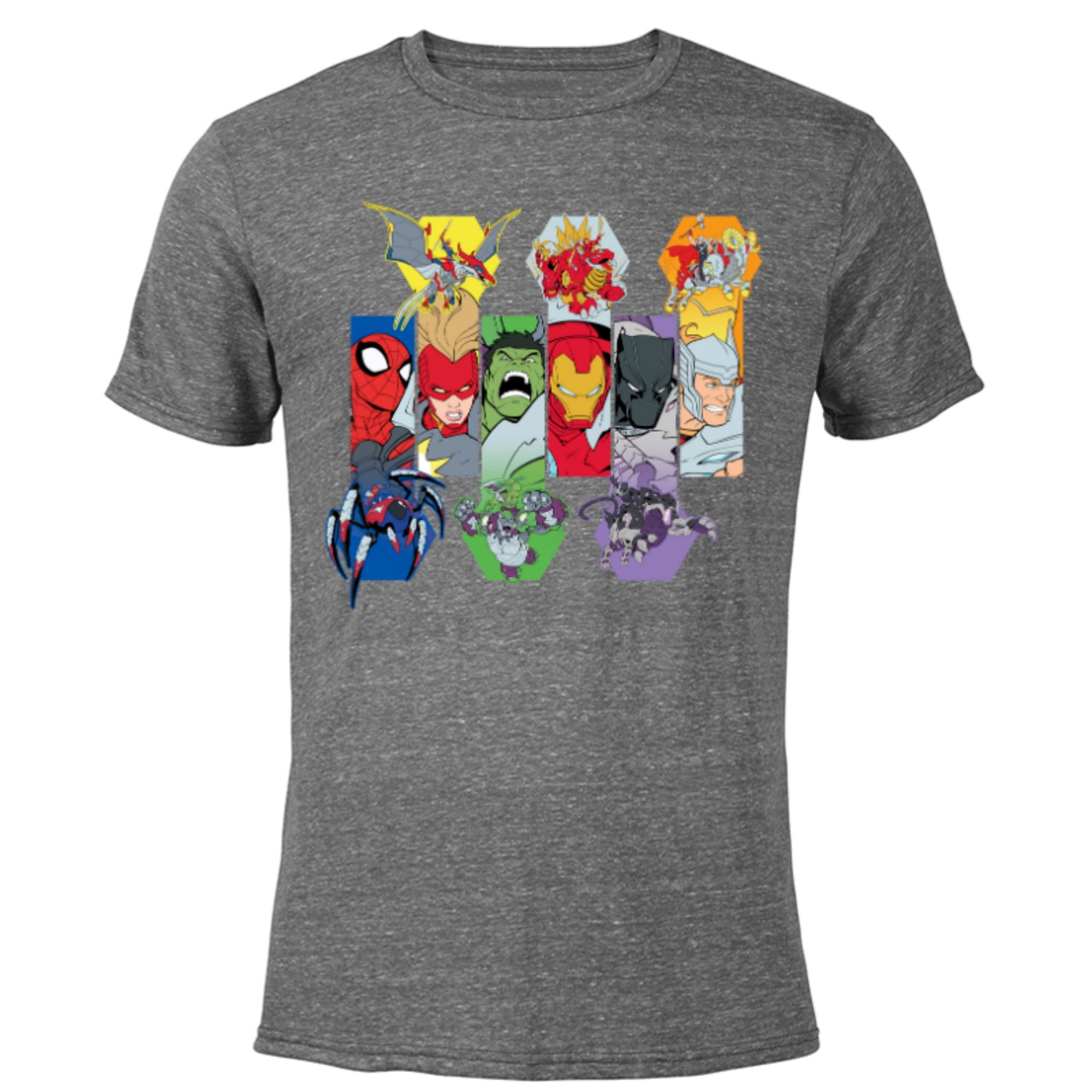 Marvel Mech Strike: Mechasaurs Avengers Heroes and Mechs - Short Sleeve ...