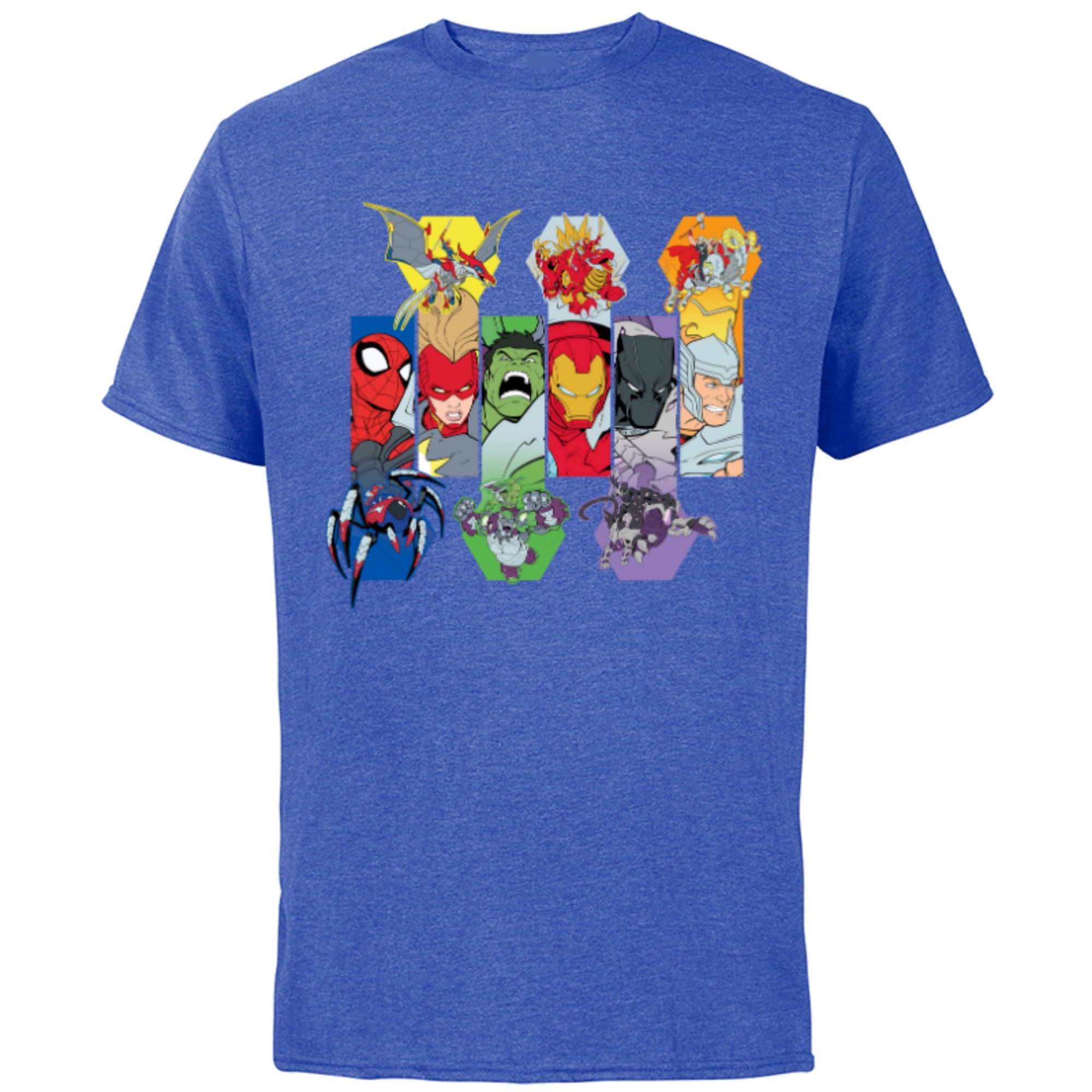 Marvel Mech Strike: Mechasaurs Avengers Heroes and Mechs - Short Sleeve ...