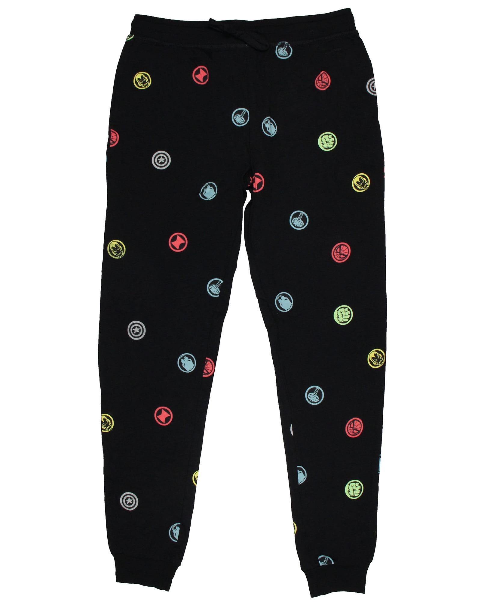 Marvel Men's All Over Print Marvel Circle Logo Lounge Jogger Pajama ...