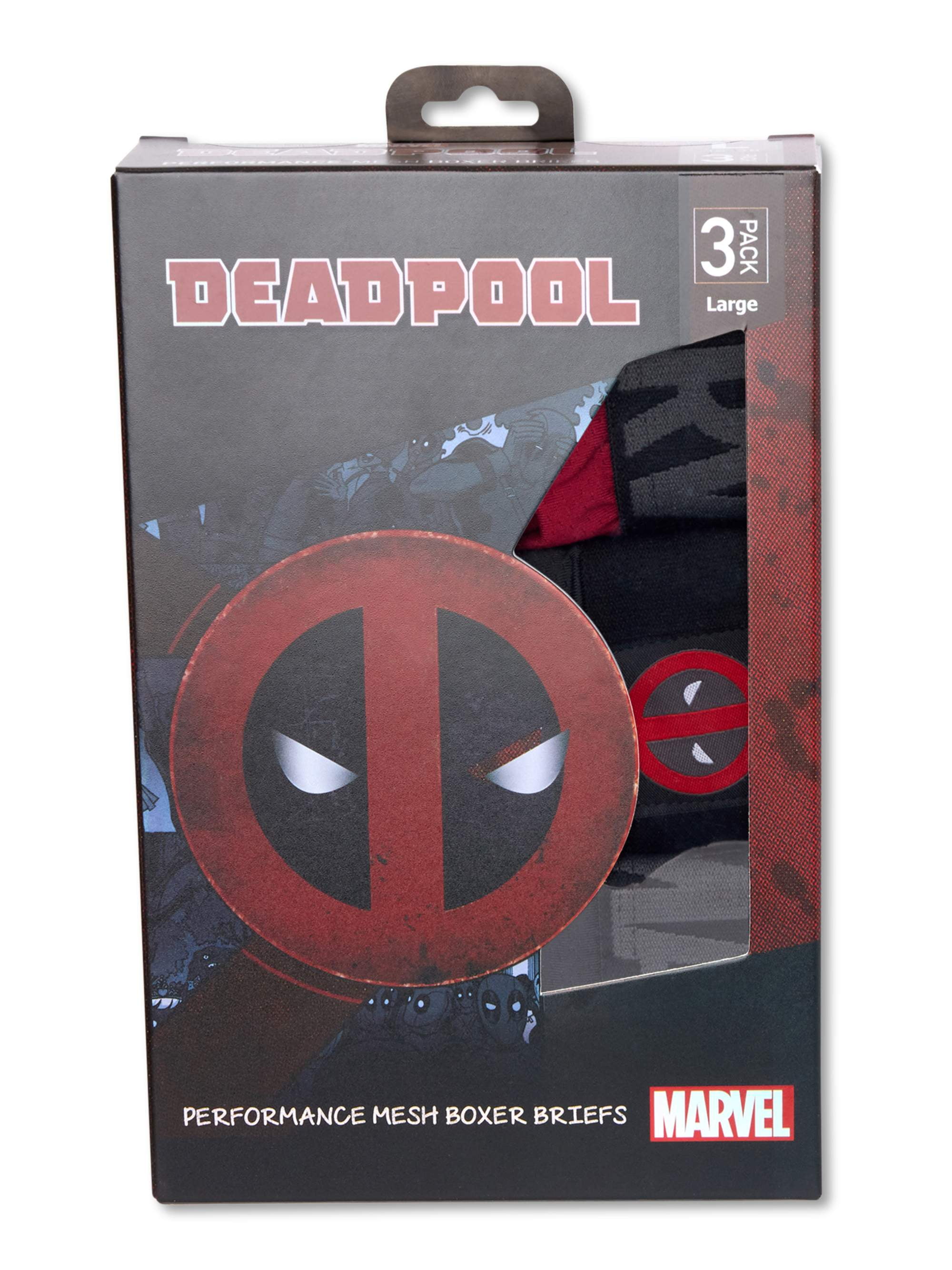 Marvel Men's Deadpool Mesh Boxer Briefs, 3 Pack - Walmart.com