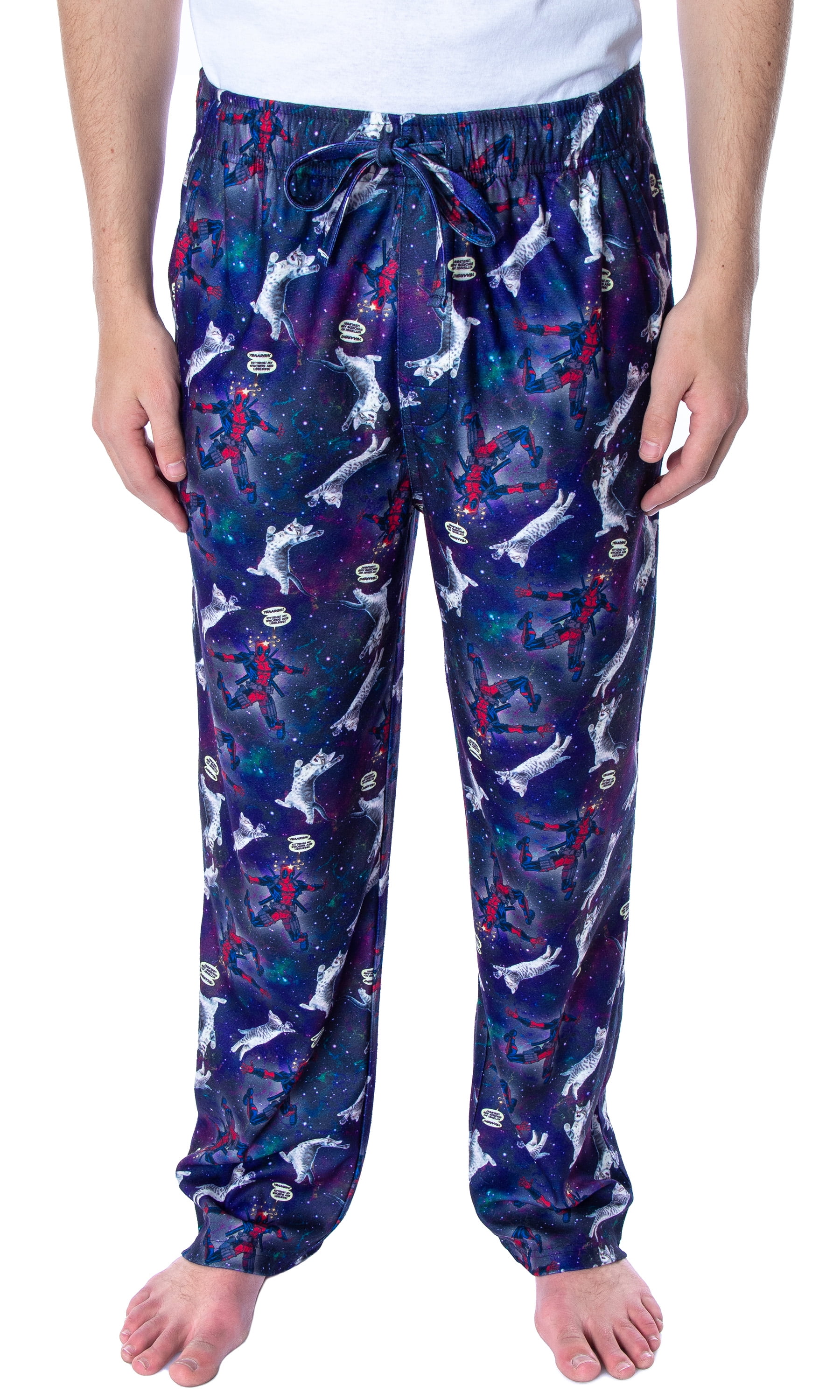 PJammy Deadpool Pajama Pants, Men's Lounge Wear, Super Soft Polyester ...