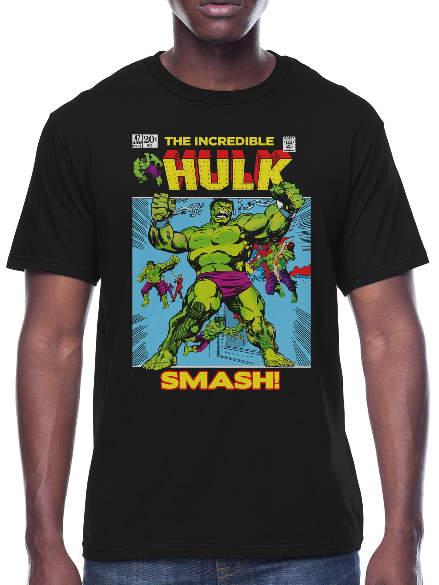 Marvel Men's The Incredible Hulk Comic Graphic T-shirt - Walmart.com