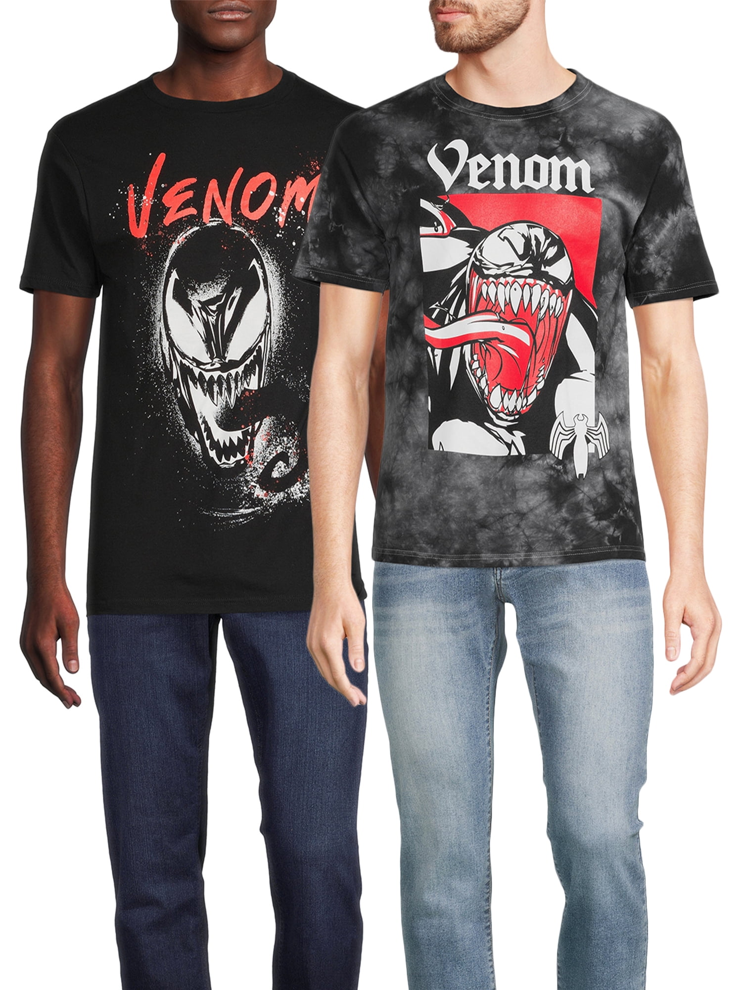 Marvel Men's and Big Men's Venom Graphic Tee, 2-Pack - Walmart.com
