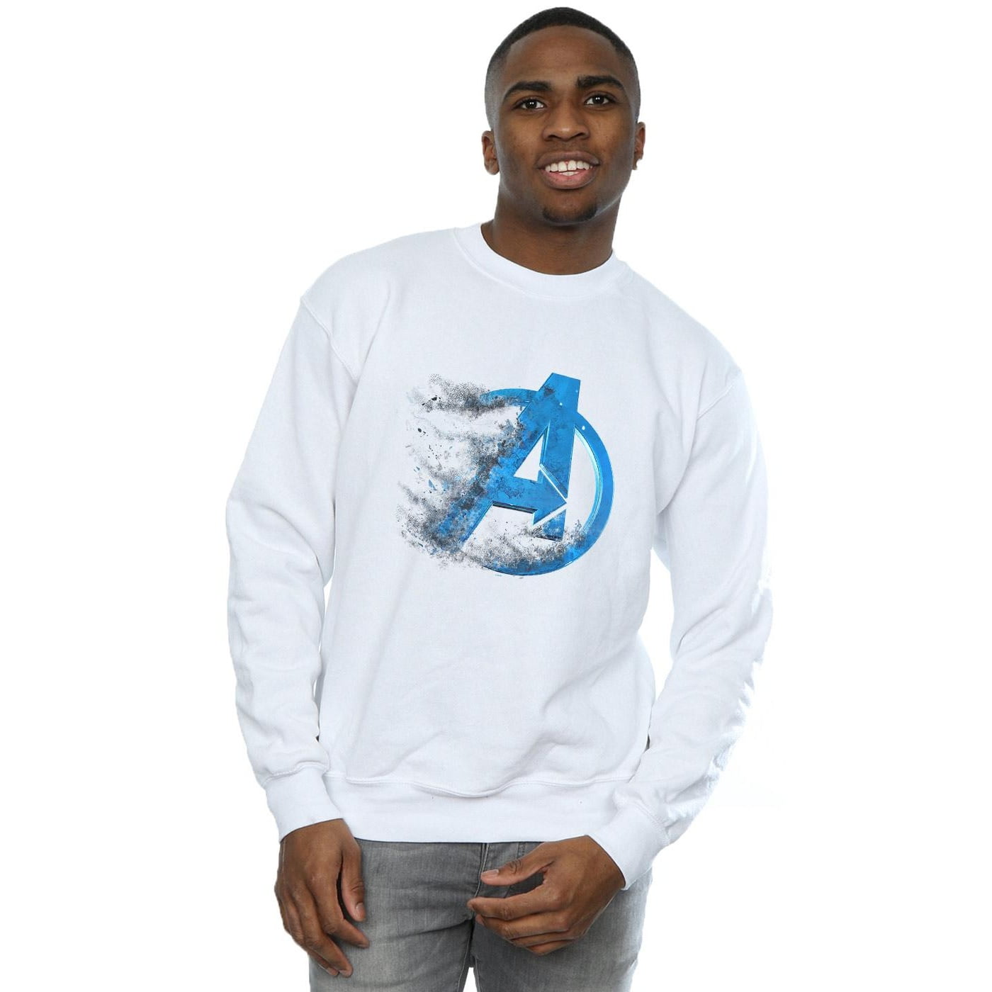 Marvel Mens Avengers Endgame Dusted Logo Sweatshirt - Walmart.com