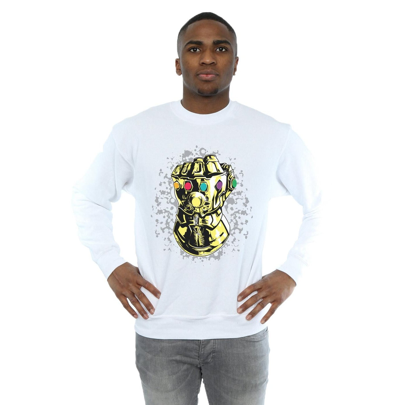 Marvel Mens Avengers Infinity War Thanos Fist Sweatshirt - Walmart.com
