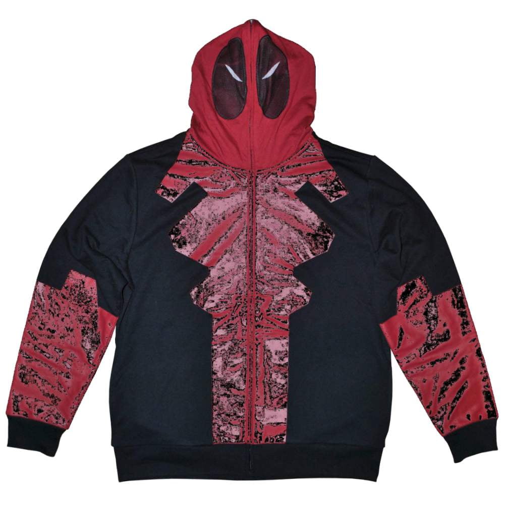Marvel Mens Deadpool Costume Hoodie Sweatshirt M - Walmart.com
