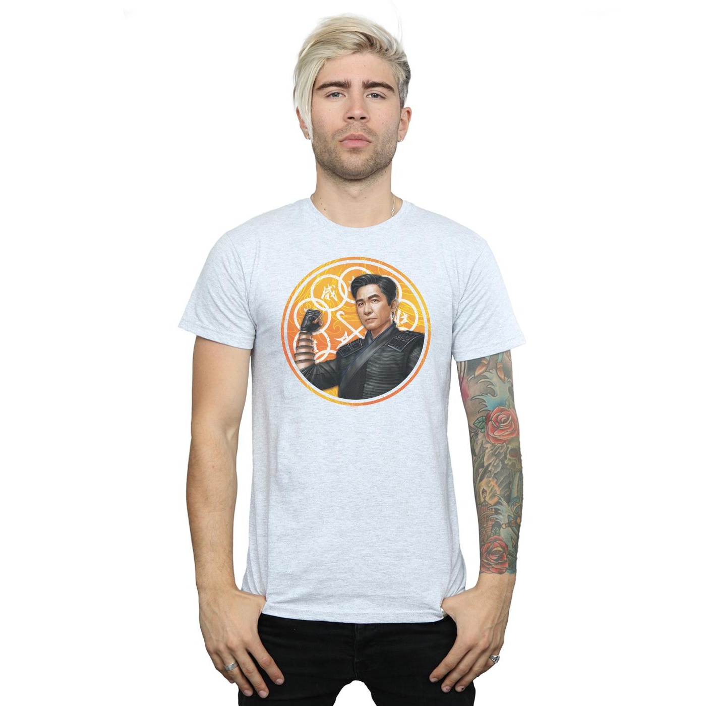 Marvel Mens Shang-Chi And The Legend Of The Ten Rings Ten Ring Pose T ...