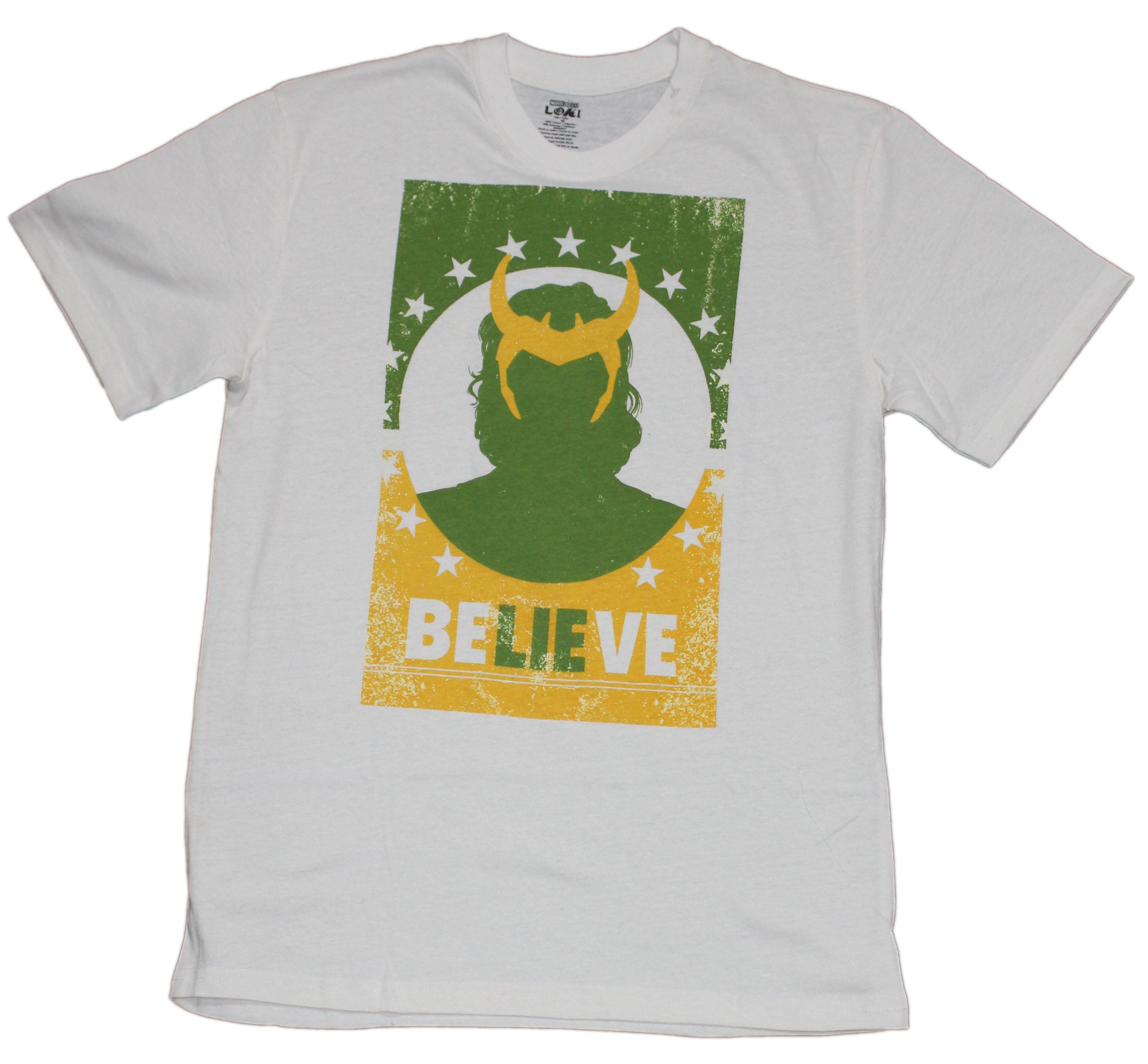 Marvel Mens T-Shirt - Loki Believe Logo (Medium) - Walmart.com