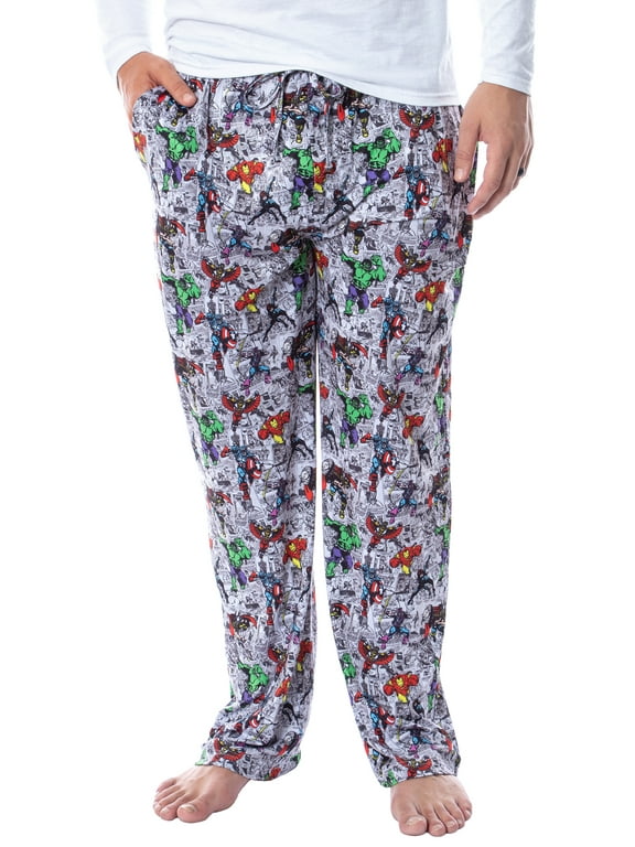 Marvel Comics Original Avengers Print Men's Sleepwear Sleep Pants Gift ...