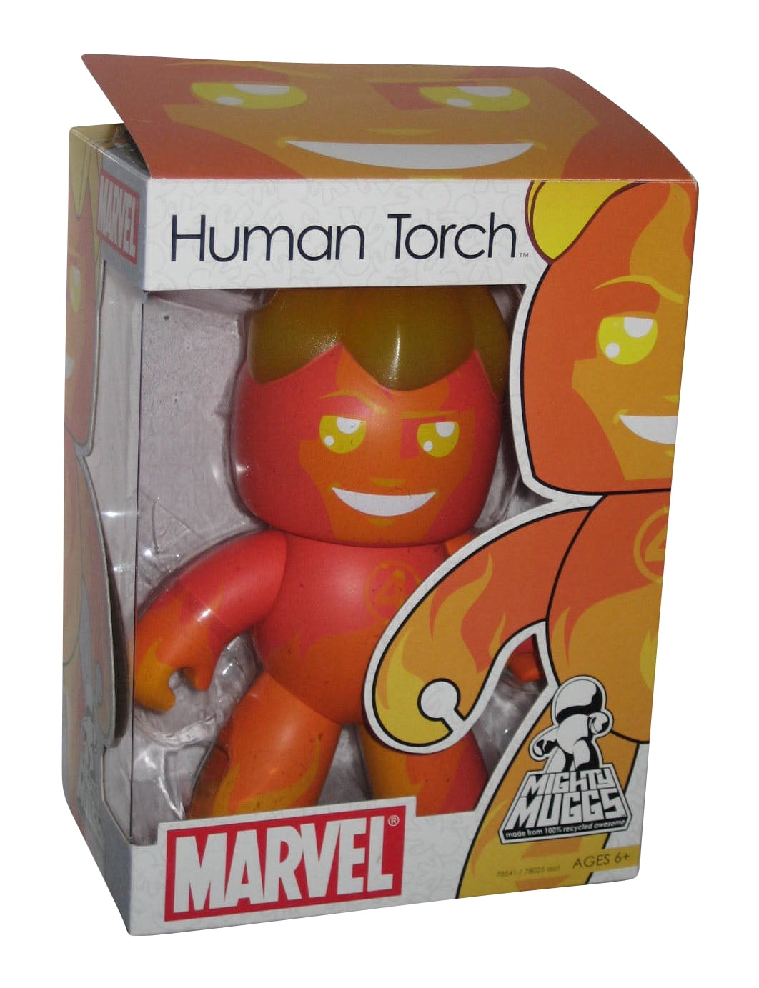Marvel Mighty Muggs Fantastic Four Human Torch (2007) Hasbro Vinyl ...