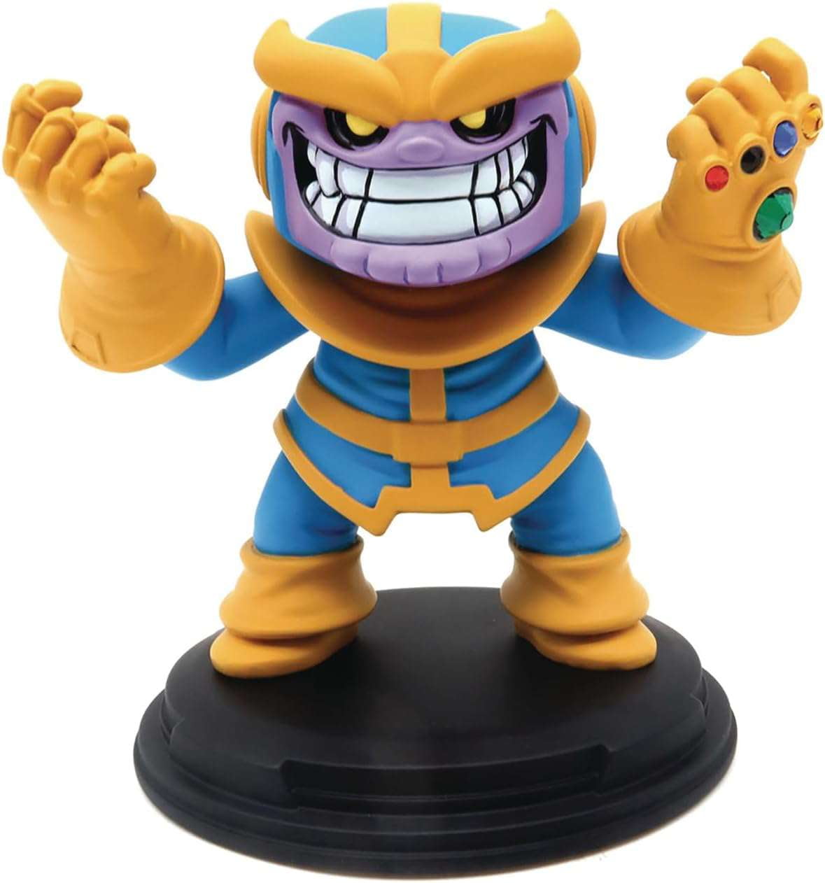 Marvel Mini Heroes Thanos with infinity Gems Animated Style Statue ...