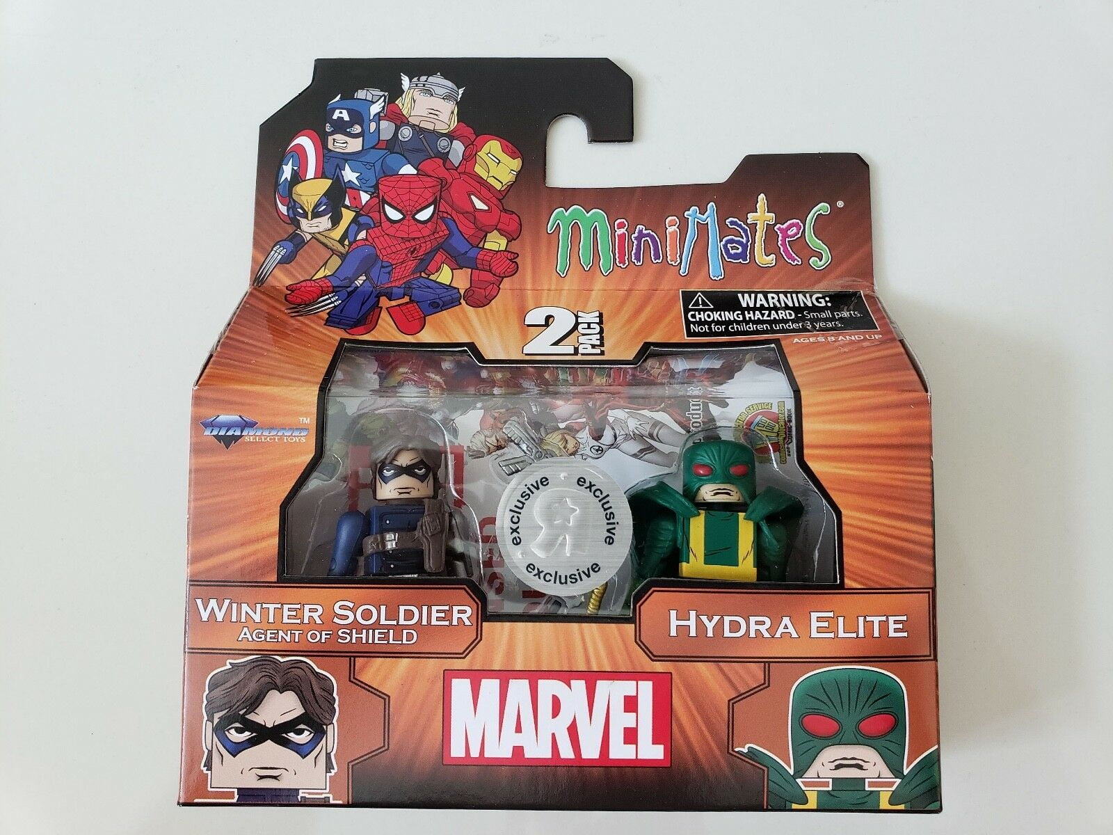 Marvel MiniMates 2Pk - Winter Soldier & Hydra Elite - Walmart.com