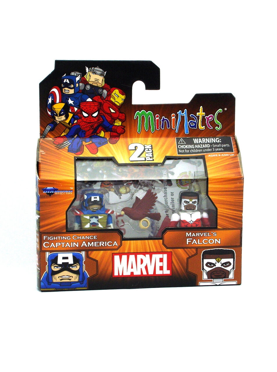 Marvel Minimates - Fighting Chance Captain America And Marvel's Falcon ...