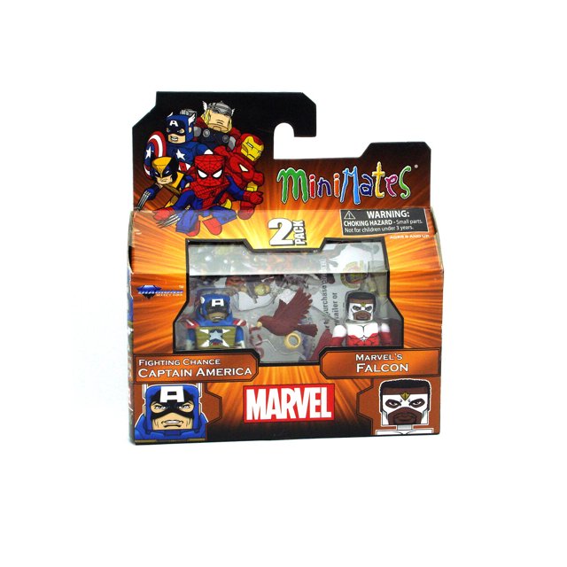 Marvel Minimates Fighting Chance Captain America & Falcon Figure Set ...