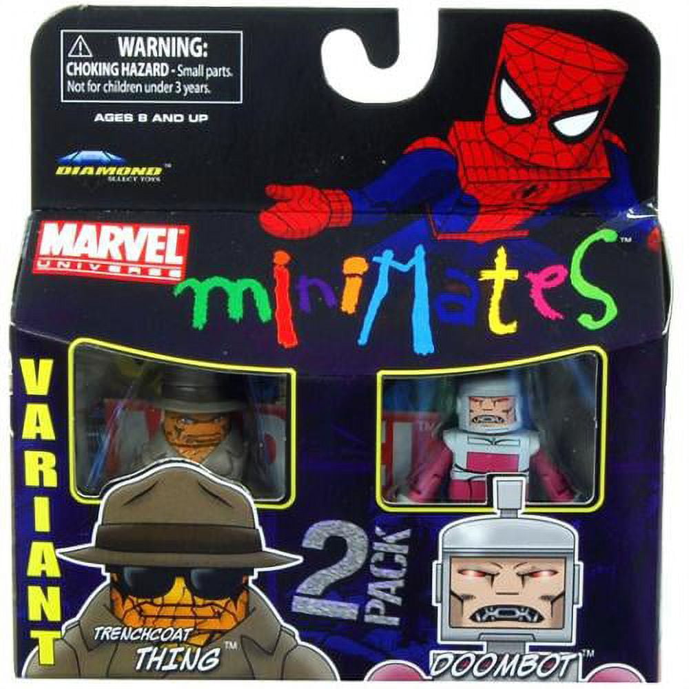 Marvel Minimates Series 37 Figures Trenchcoat Thing & Doombot Variant ...