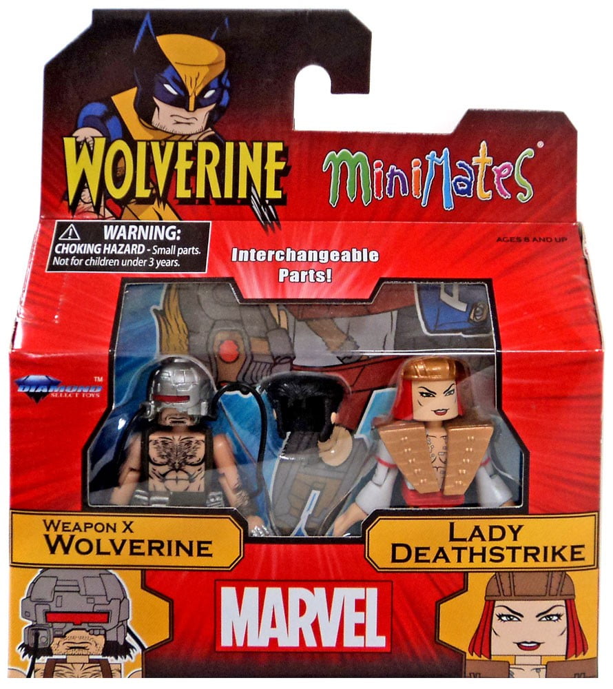 Marvel Minimates Series 72 Weapon X Wolverine & Lady Deathstrike ...