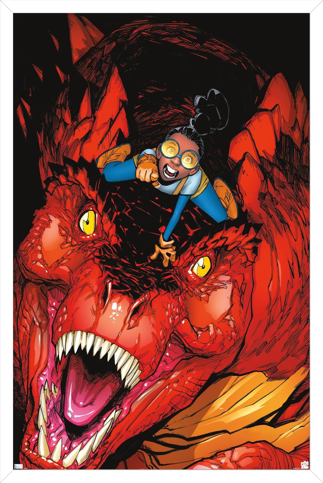 Marvel Moon Girl & Devil Dinosaur - Attack Wall Poster, 14.725" x 22. ...