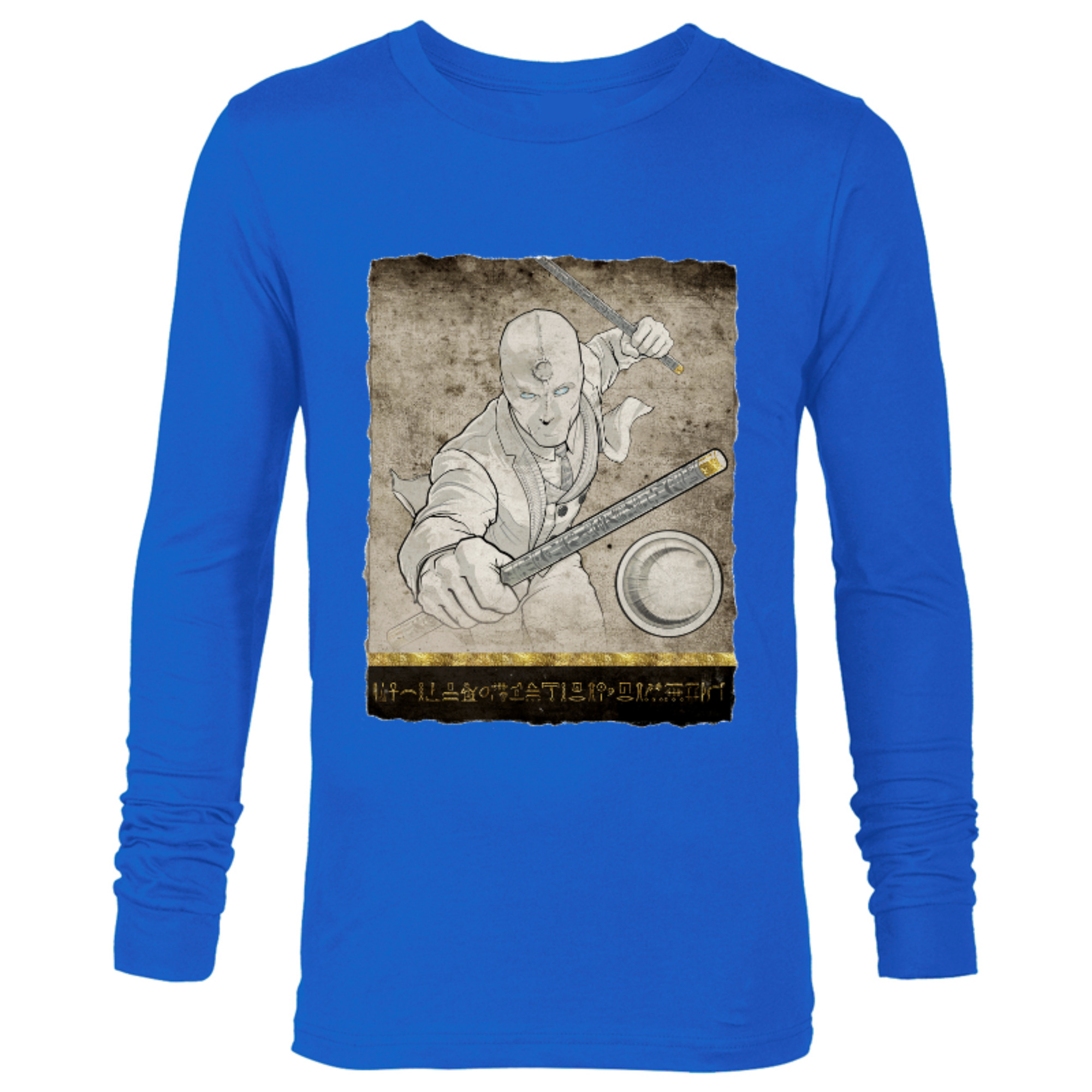 Marvel Moon Knight Mr. Knight Batons and Hieroglyphs - Long Sleeve T ...
