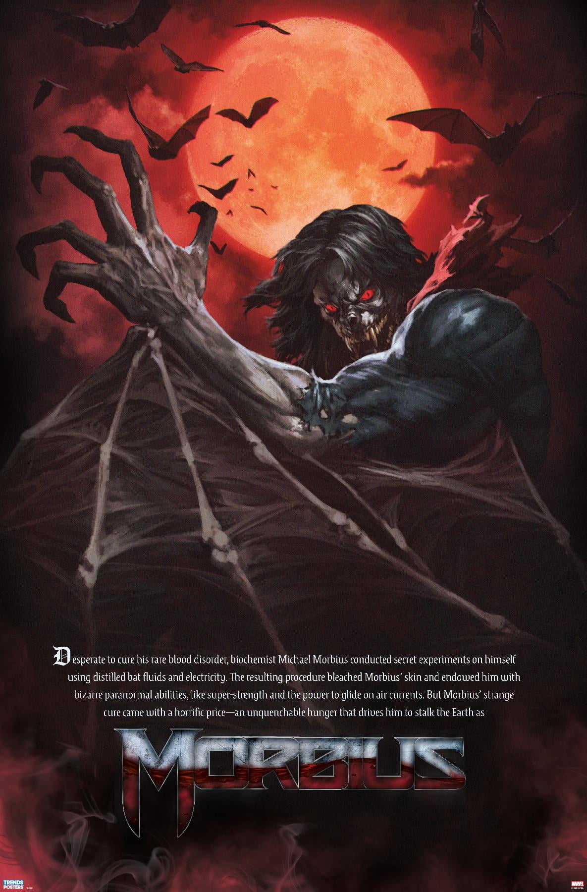 Marvel Morbius - Bio Wall Poster, 14.725" x 22.375" - Walmart.com