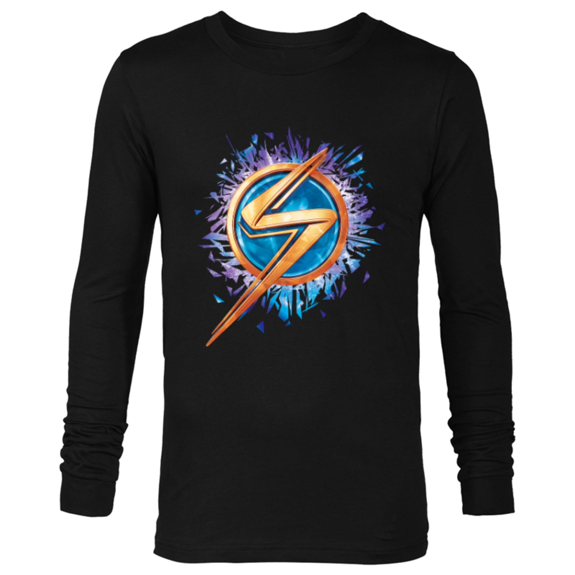 Marvel Ms. Marvel Lightning Bolt Icon - Long Sleeve T-Shirt for Men ...