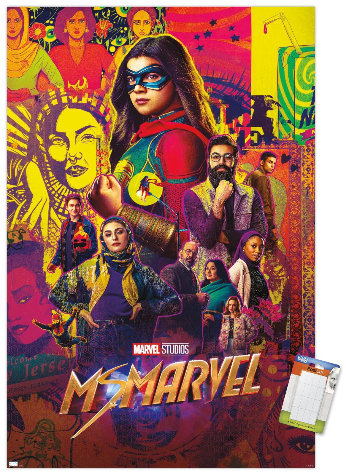 Marvel Ms. Marvel - One Sheet Wall Poster, 14.725" x 22.375" - Walmart.com