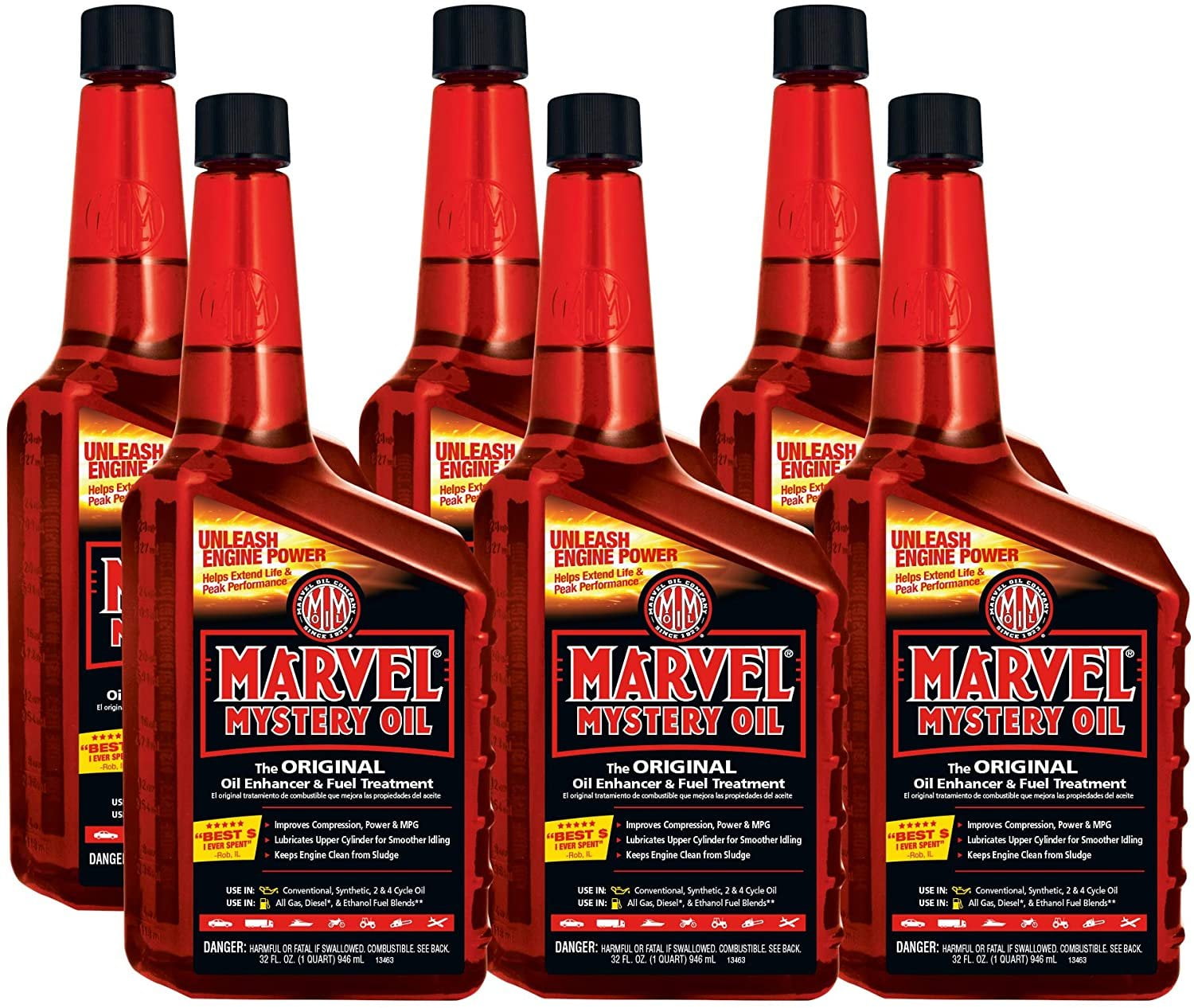 Marvel Mystery Oil MM13R-6PK - 32 oz. Pack of 6 - Walmart.com