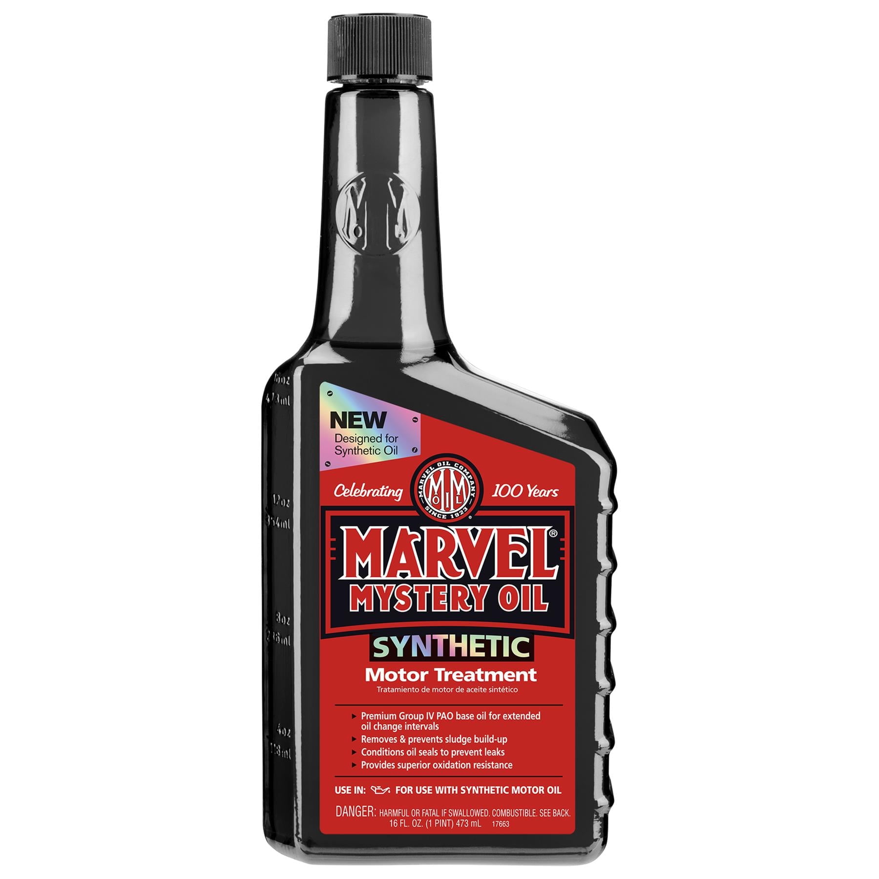 Marvel Mystery Oil Synthetic Motor Treatment, Full Synthetic, 16 fl oz ...