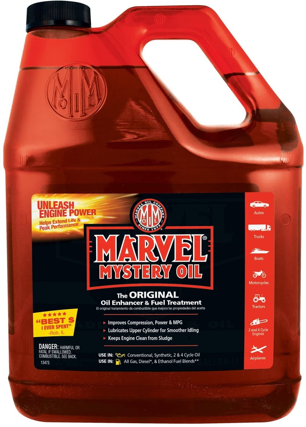 Marvel Mystery Oil 1 Gallon - Automotive Fluid Additive & Gas Treatment ...