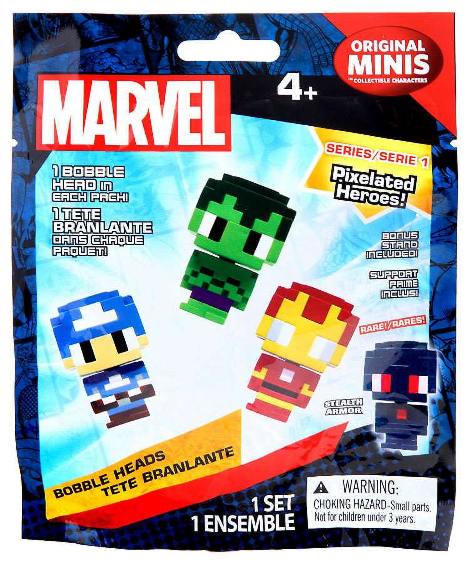 Marvel Original Minis Pixelated Heroes Series 1 Bobble Head Mystery ...