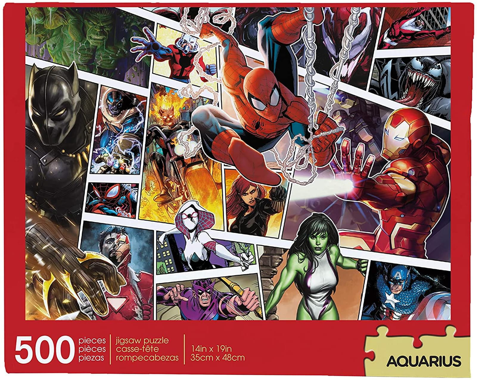 Marvel Comic Panels 500 Piece Jigsaw Puzzle - Walmart.com