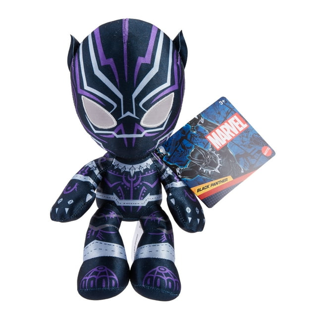 Marvel Plush Black Panther Soft Doll, 8-inch Collectible Stuffed Super ...