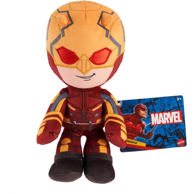 Marvel Plush Daredevil Soft Doll, 8-inch Collectible Stuffed Super Hero ...