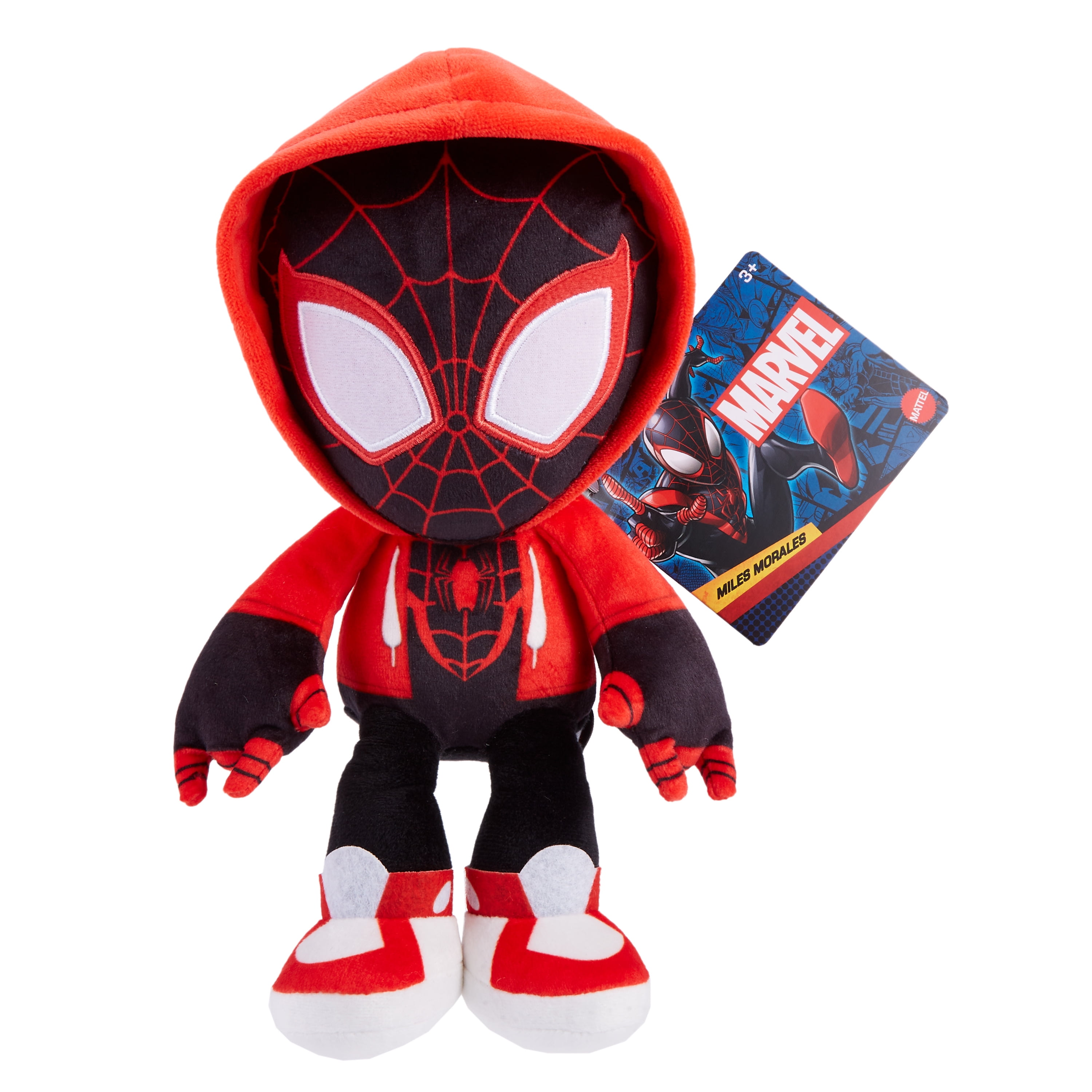 Marvel Plush Miles Morales Soft Doll, 8-inch Collectible Stuffed Super ...