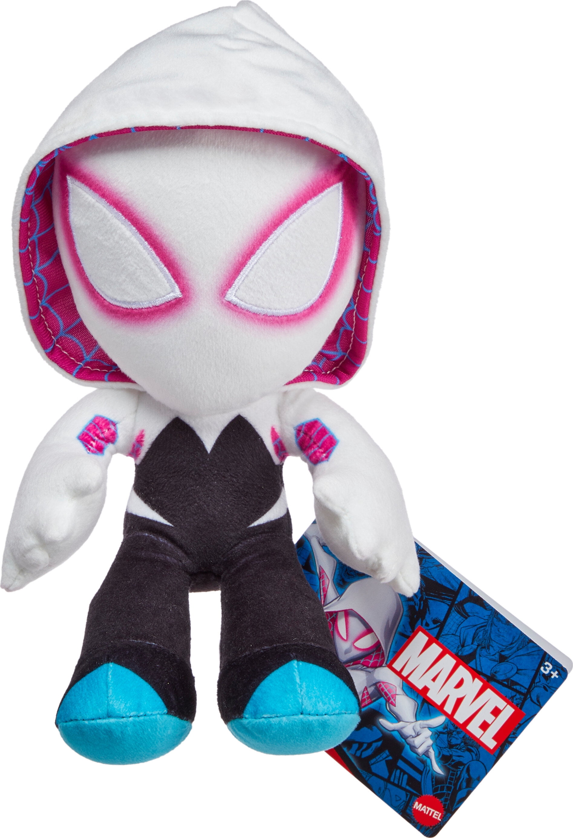 Marvel Plush Spider-Gwen Soft Doll, 8-inch Collectible Stuffed Ghost ...