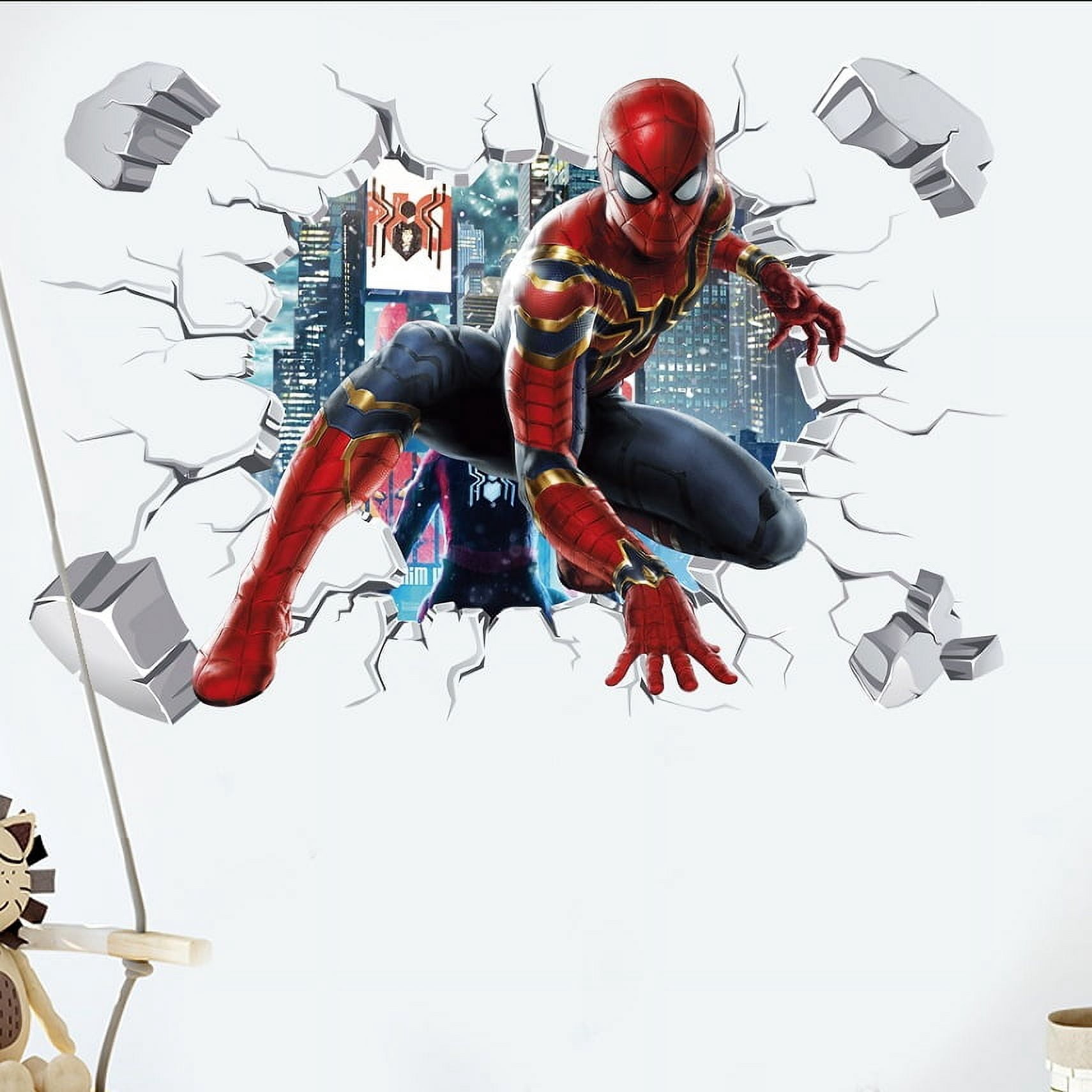 Marvel Poster 3D Stereo Superman Iron Man Avengers Waterproof Wall ...