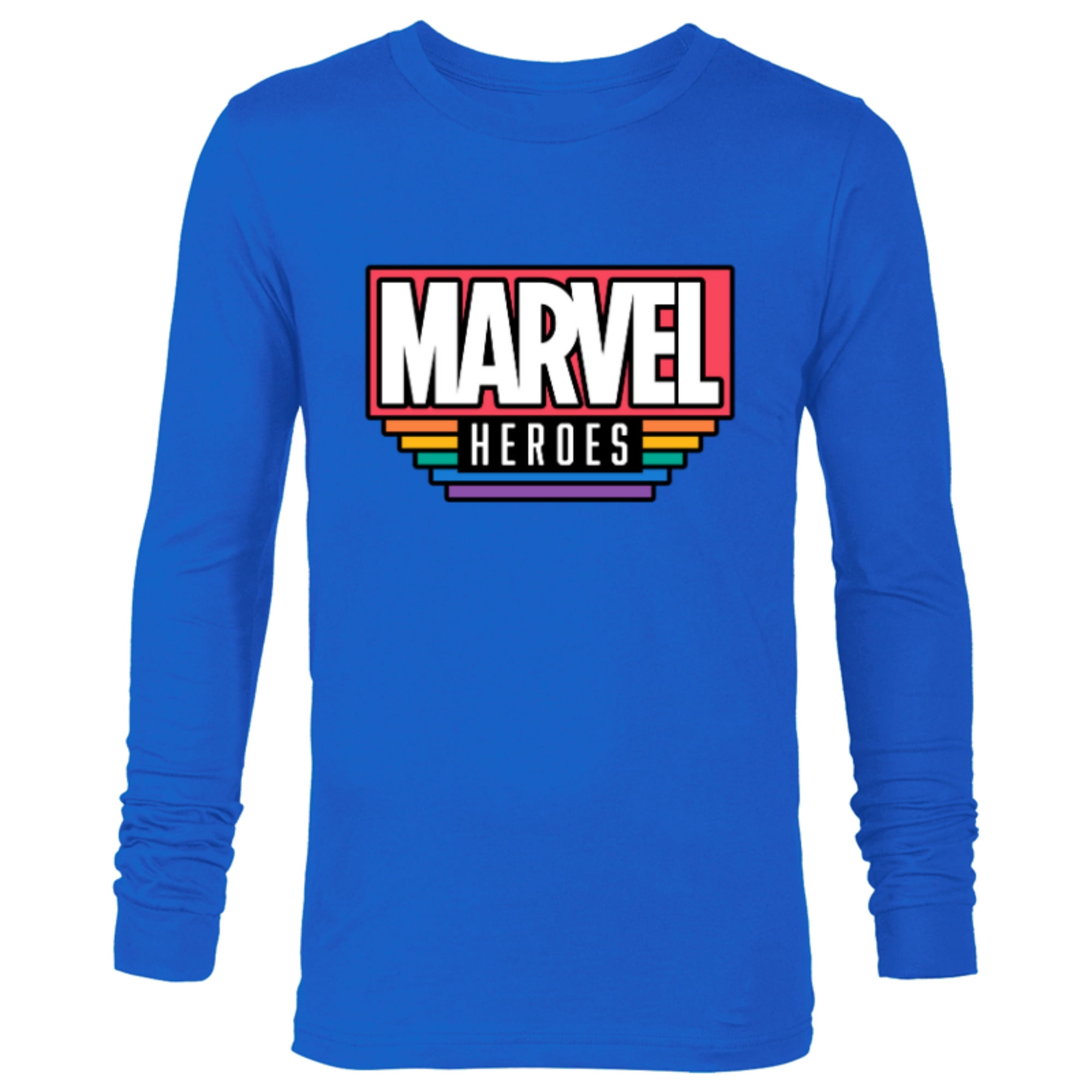 Marvel Pride Flag Rainbow Marvel Heroes Logo Retro Rectangle - Long ...