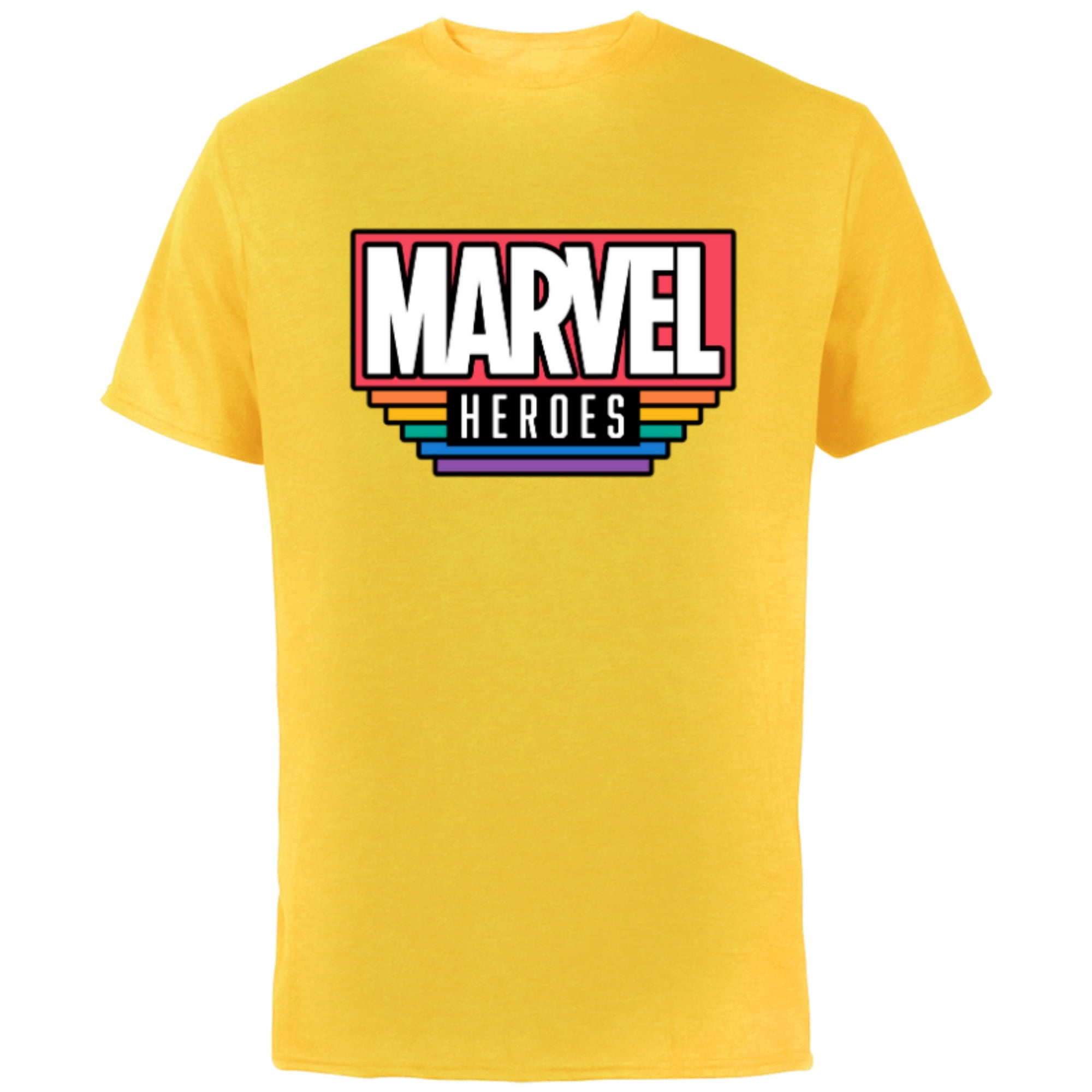 Marvel Pride Flag Rainbow Marvel Heroes Logo Retro Rectangle - Short ...